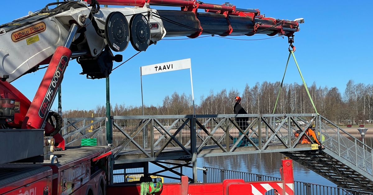 Kevät on kaupungissa – Taavi-silta on paikallaan aiemmin kuin ...